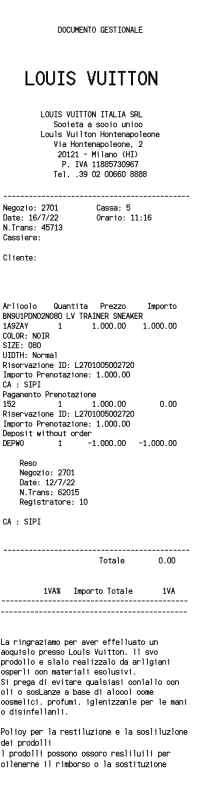 GUCCI receipt template - Receipt Template | ExpenseFAST